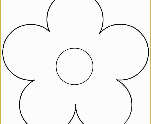 57 5 Petal Flower Template Free Printable Heritagechristiancollege