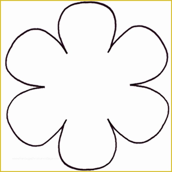 57 5 Petal Flower Template Free Printable Heritagechristiancollege