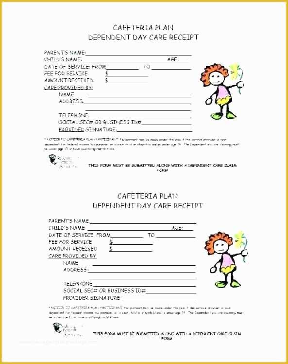  Child Care Receipt Template Free Of Daycare Receipt Tax Receipt 