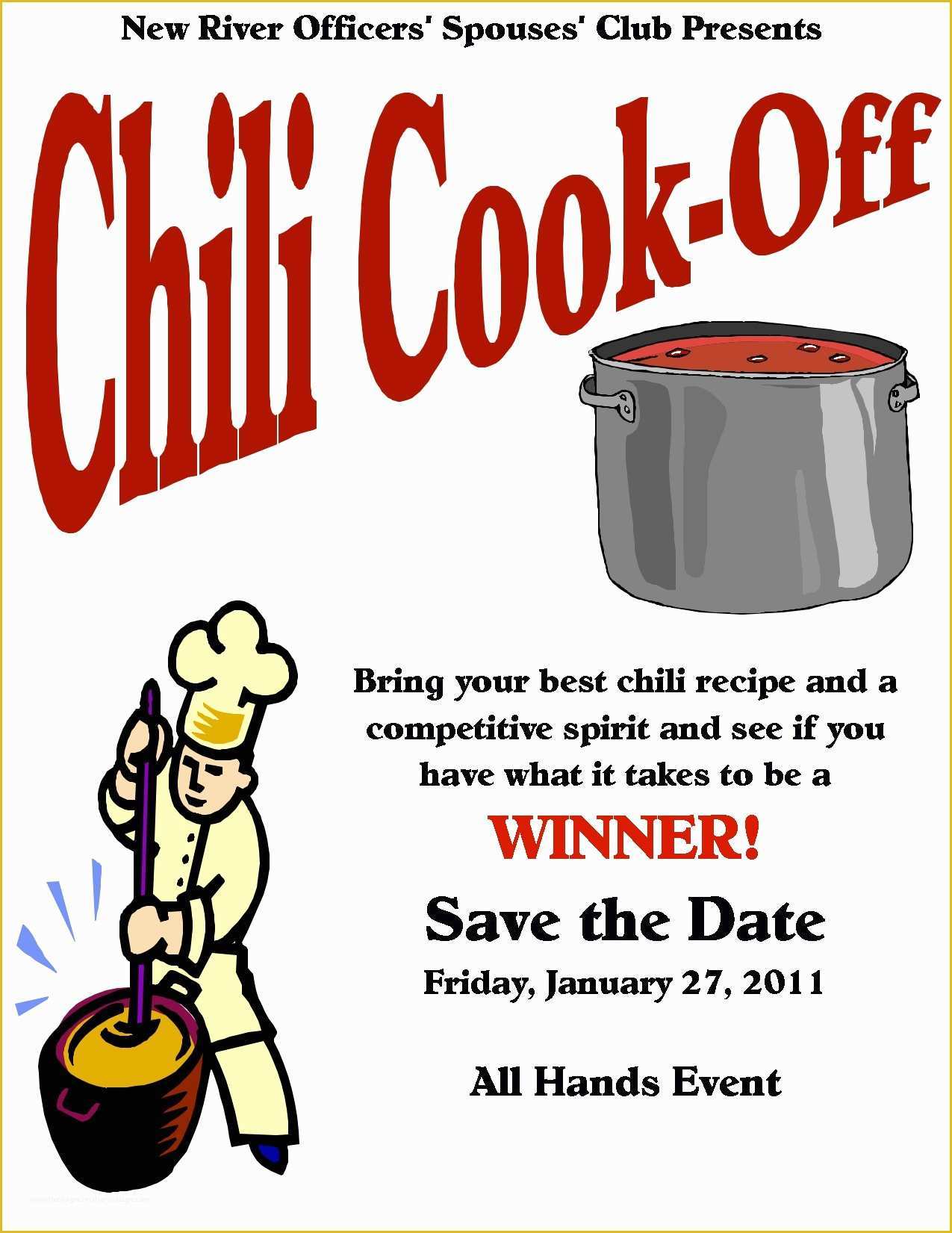 44 Chili Cook Off Flyer Template Free Heritagechristiancollege