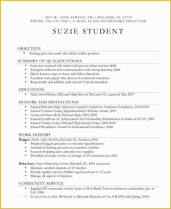 First Job Resume Template Free Of First Resume Template Heritagechristiancollege
