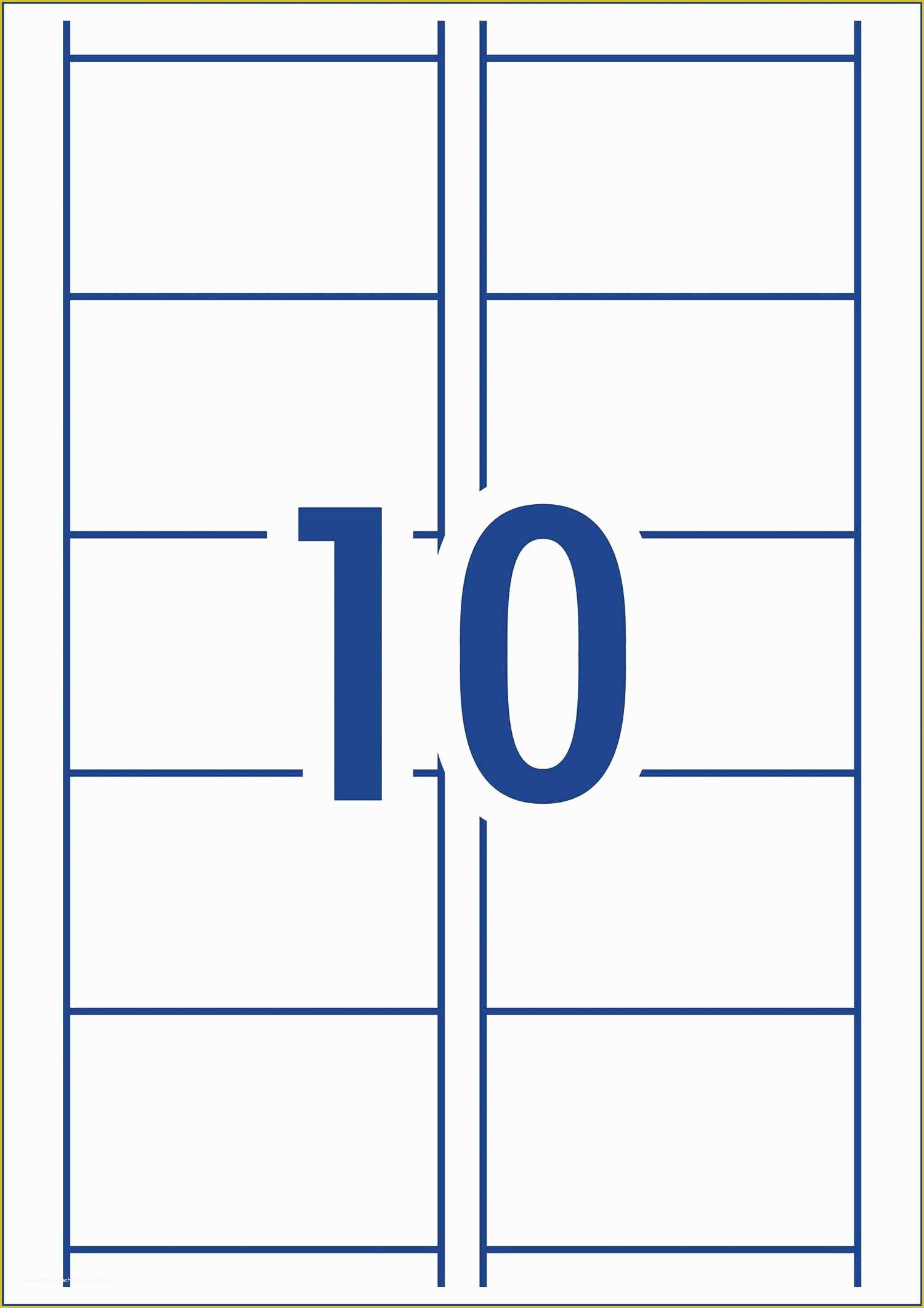 Avery 5389 Template