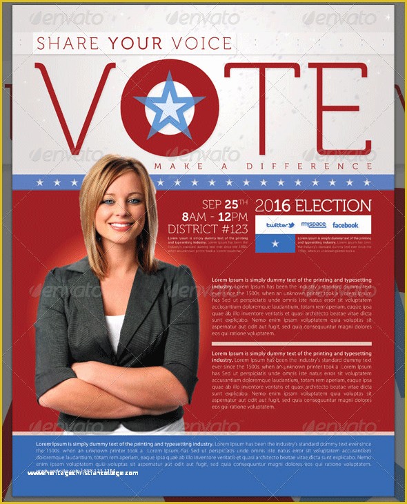 Free Campaign Flyer Template Of 7 Best Of Vote For Me Flyer Templates 