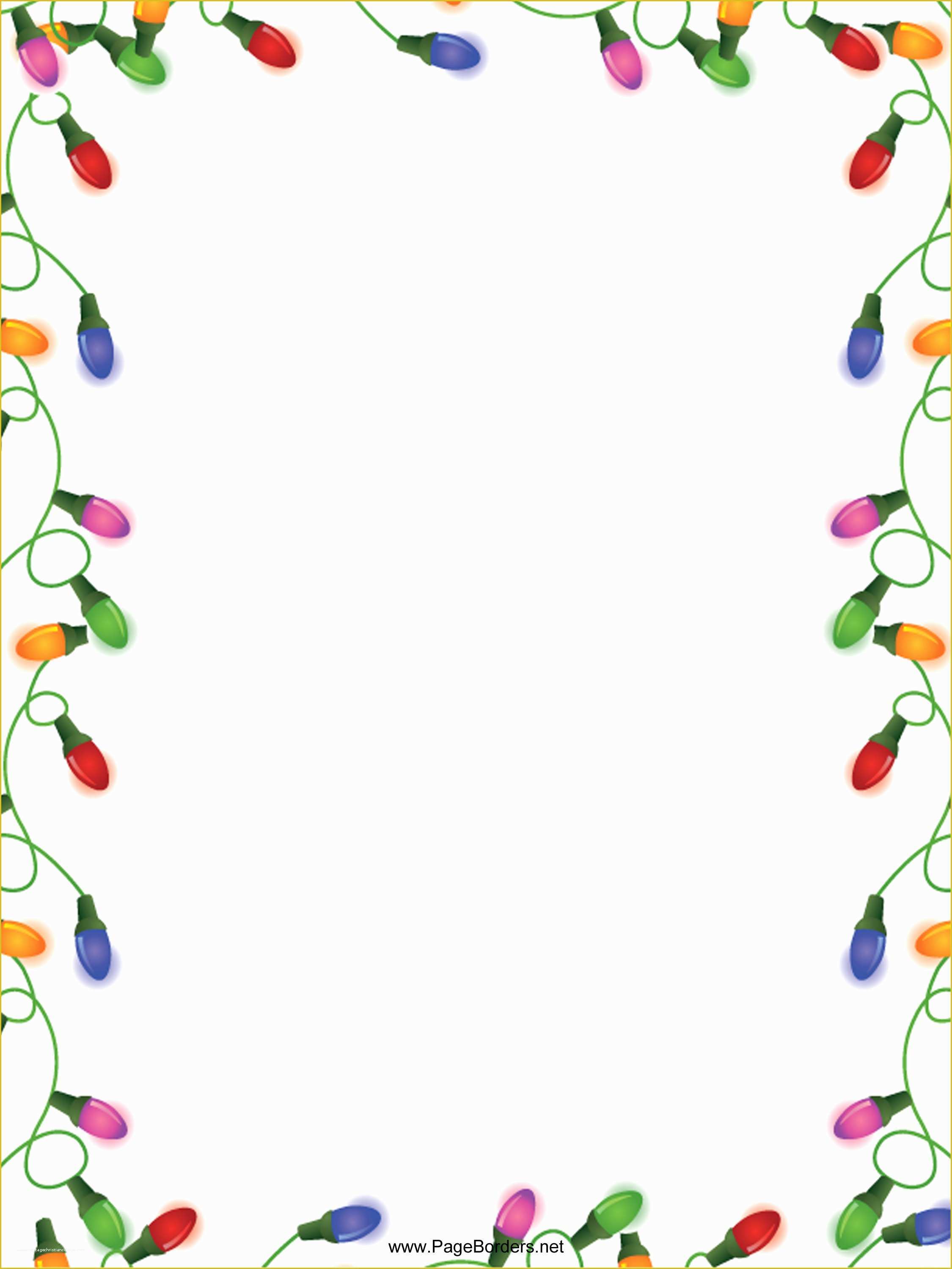 Word Holiday Border Templates Free