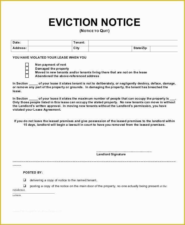 Eviction Notice Ga Fill Online Printable Fillable Free Georgia Notice 