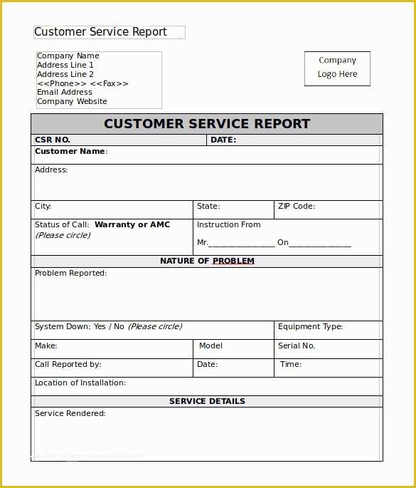 Free Field Service Report Template Of Sample Service Report Template 25 ... Free Field Service Report Template Of Sample Service Report Template 25 ...