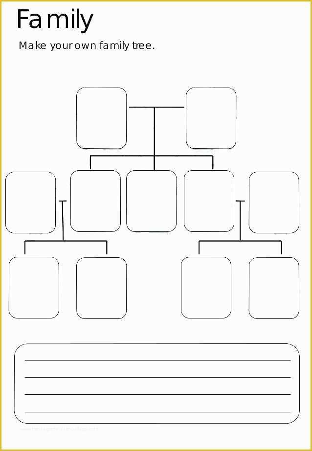 Blank Family Tree Template Worksheets