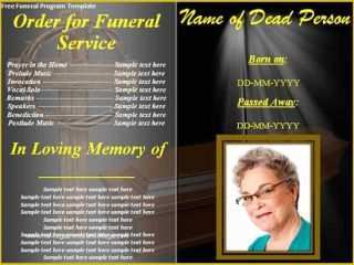 Free Homegoing Service Program Template Of 33 Sample Funeral Programs ...