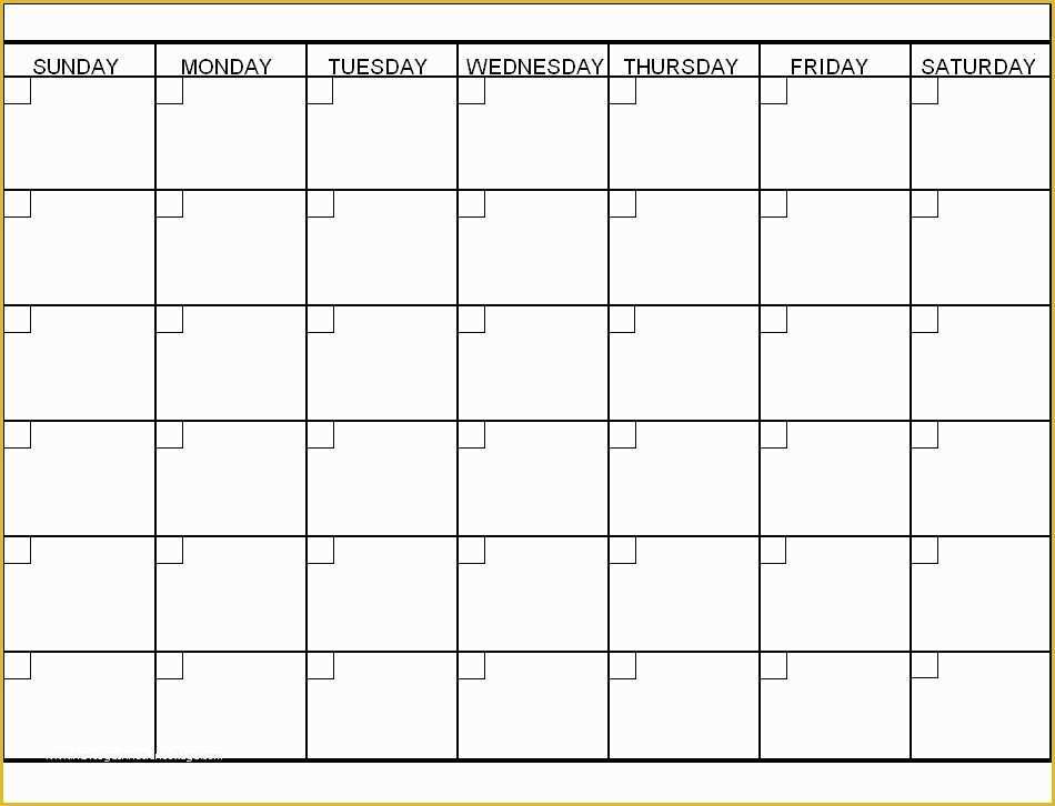 Free Make Your Own Calendar Templates Of Blank Calendar Template 