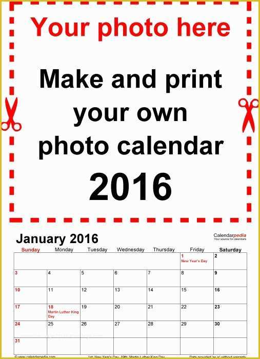 Free Make Your Own Calendar Templates Of Create Your Own Printable 