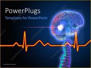 Free Neurology Powerpoint Templates Of Powerpoint Template Ecg Wave In ...