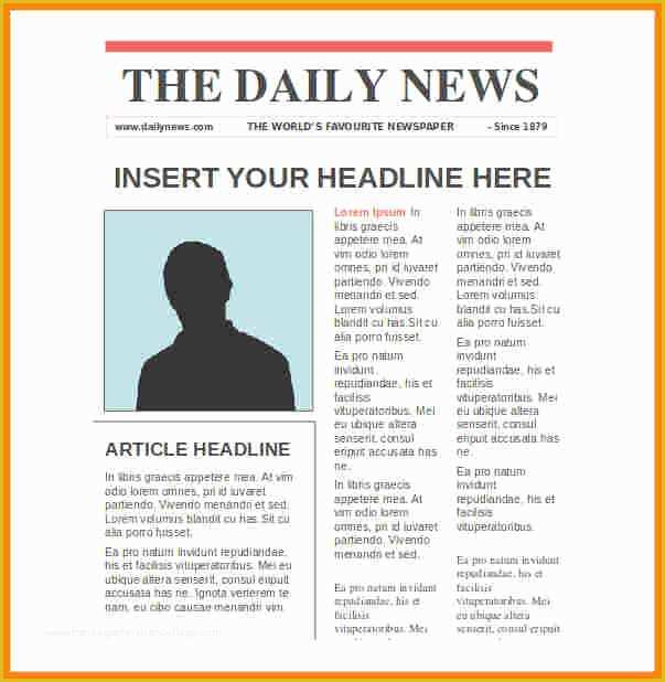 Newspaper Google Doc Template