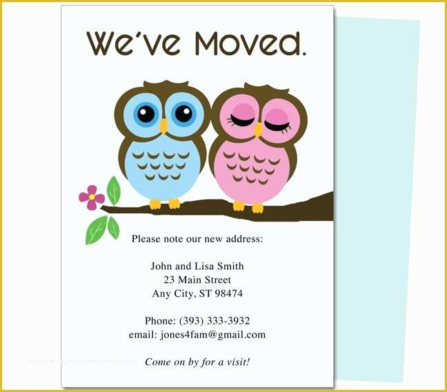 Free Printable Moving Announcement Templates Of Moving Announcements 