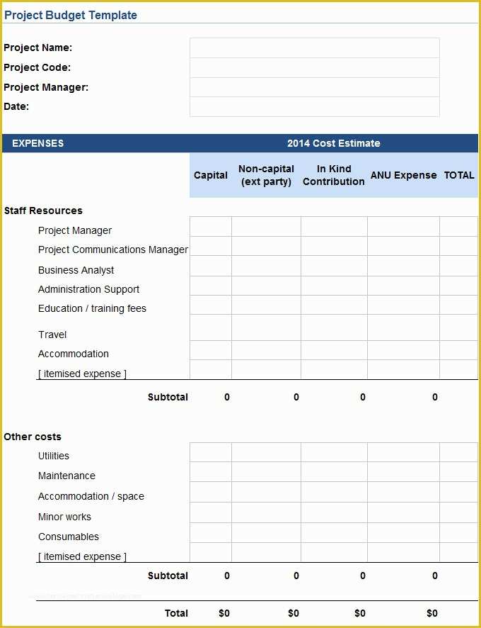 49 Free Project Costing Template Excel Heritagechristiancollege
