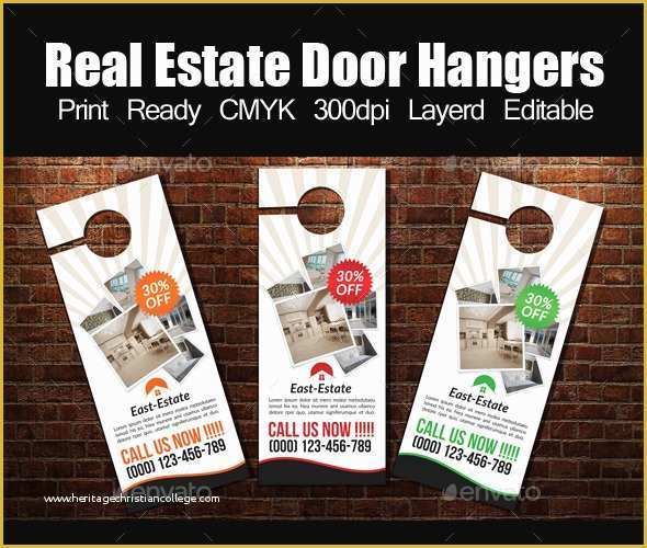 Free Real Estate Door Hanger Template Of Real Estate Door Hanger 