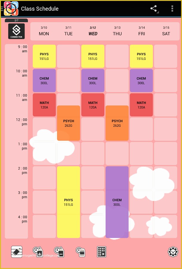 Free Template Maker Of Cute Class Schedule Maker Heritagechristiancollege