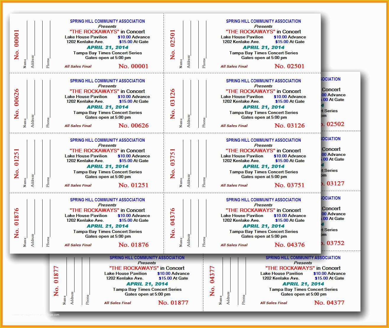 Printable Raffle Tickets Raffle Tickets Printable Raffle Tickets 23 
