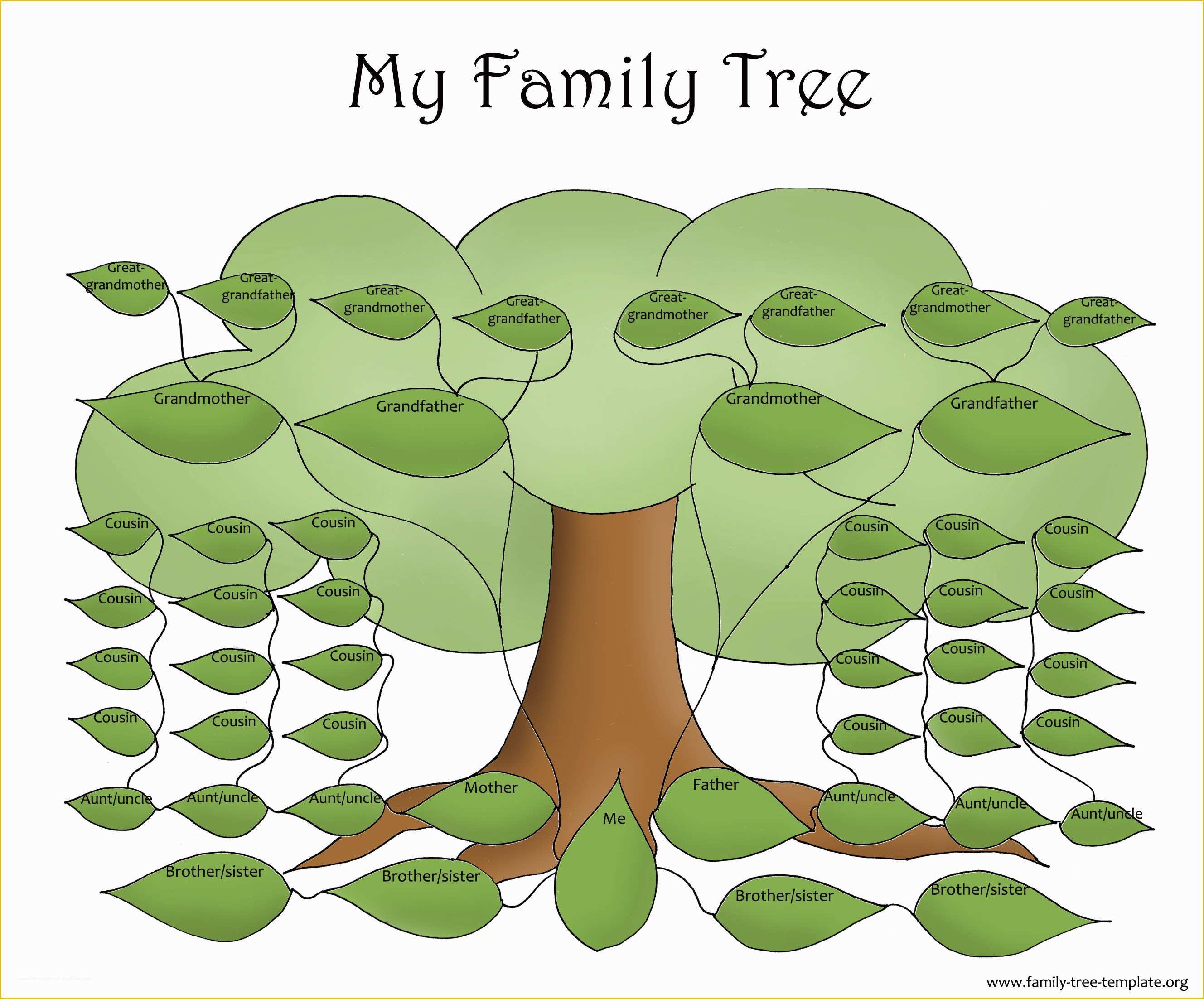 Free Tree Map Templates Of Family Tree Template Resources 