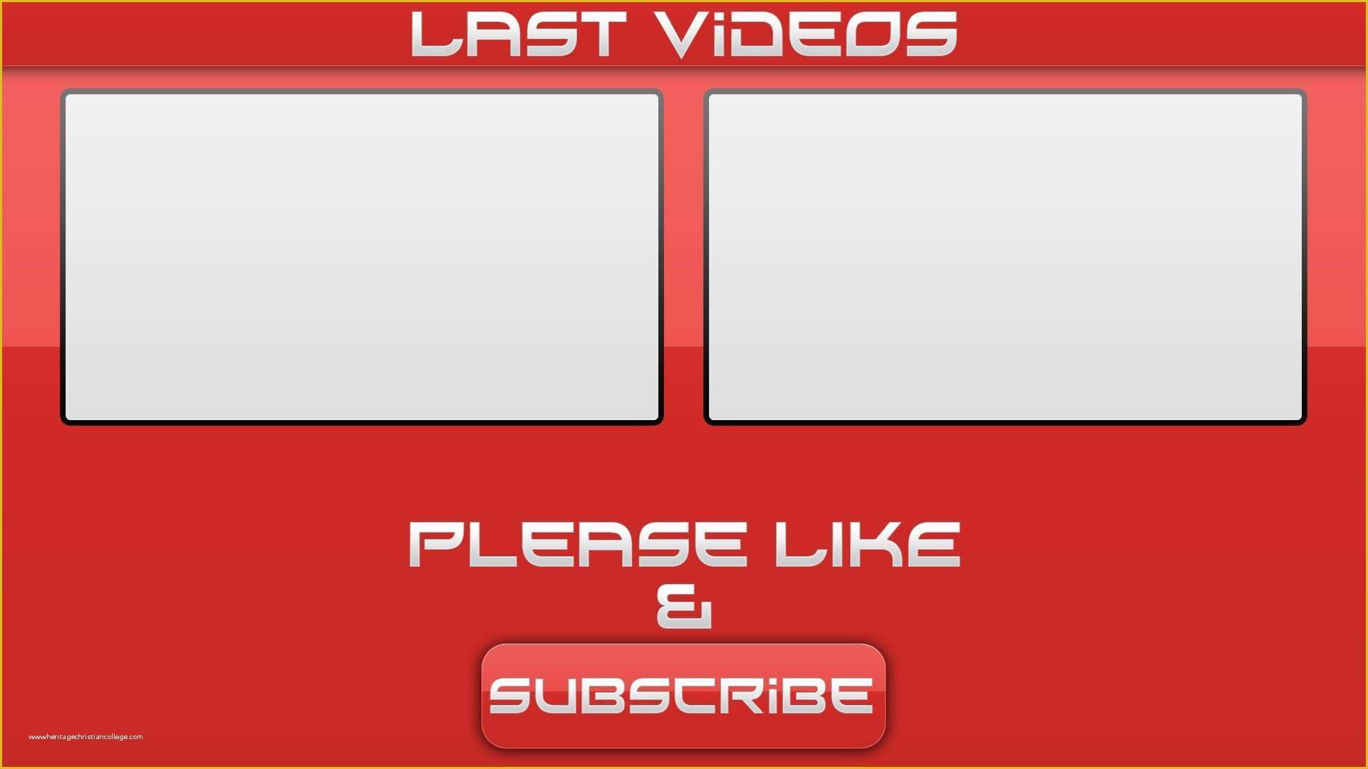 Free Youtube Template Maker Of Outro Template Maker 
