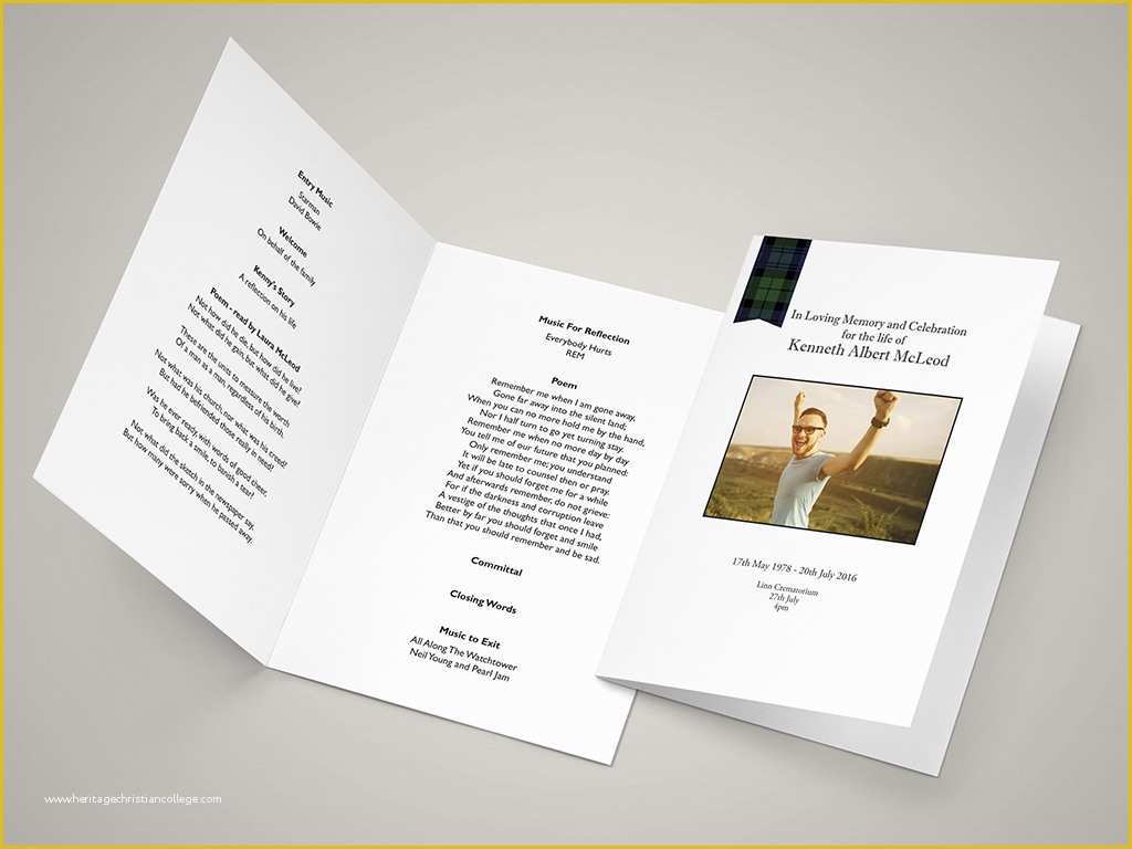 Funeral Order Of Service Template Free Of Funeral Order Of Service 