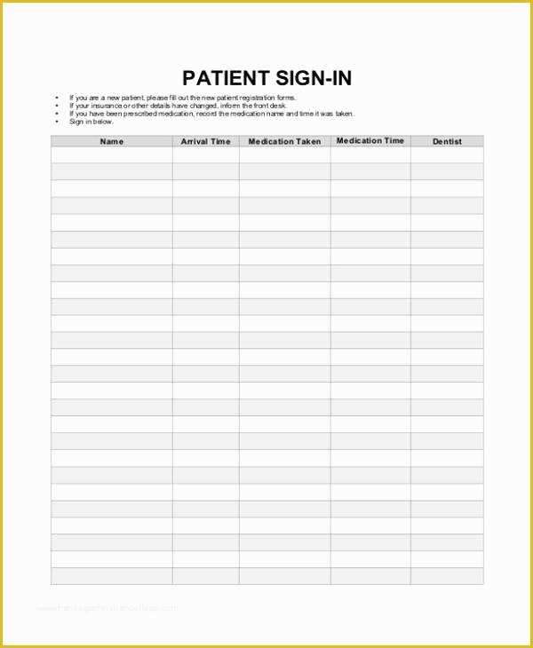 Patient Sign In Sheet Template Free Of Patient Sign In Sheet Templates Patient Sign In Sheet Template Free Of Patient Sign In Sheet Templates