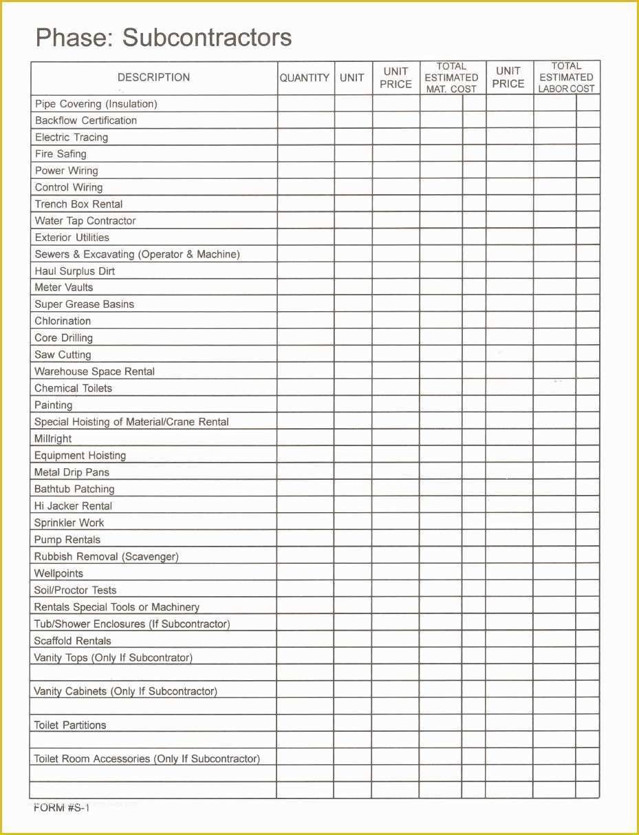 Plumbing Proposal Template Free Of Plumbing Estimate Template Gallery 