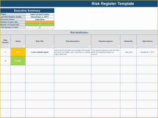 Risk Register Template Excel Free Download Of Download A Risk Register ...