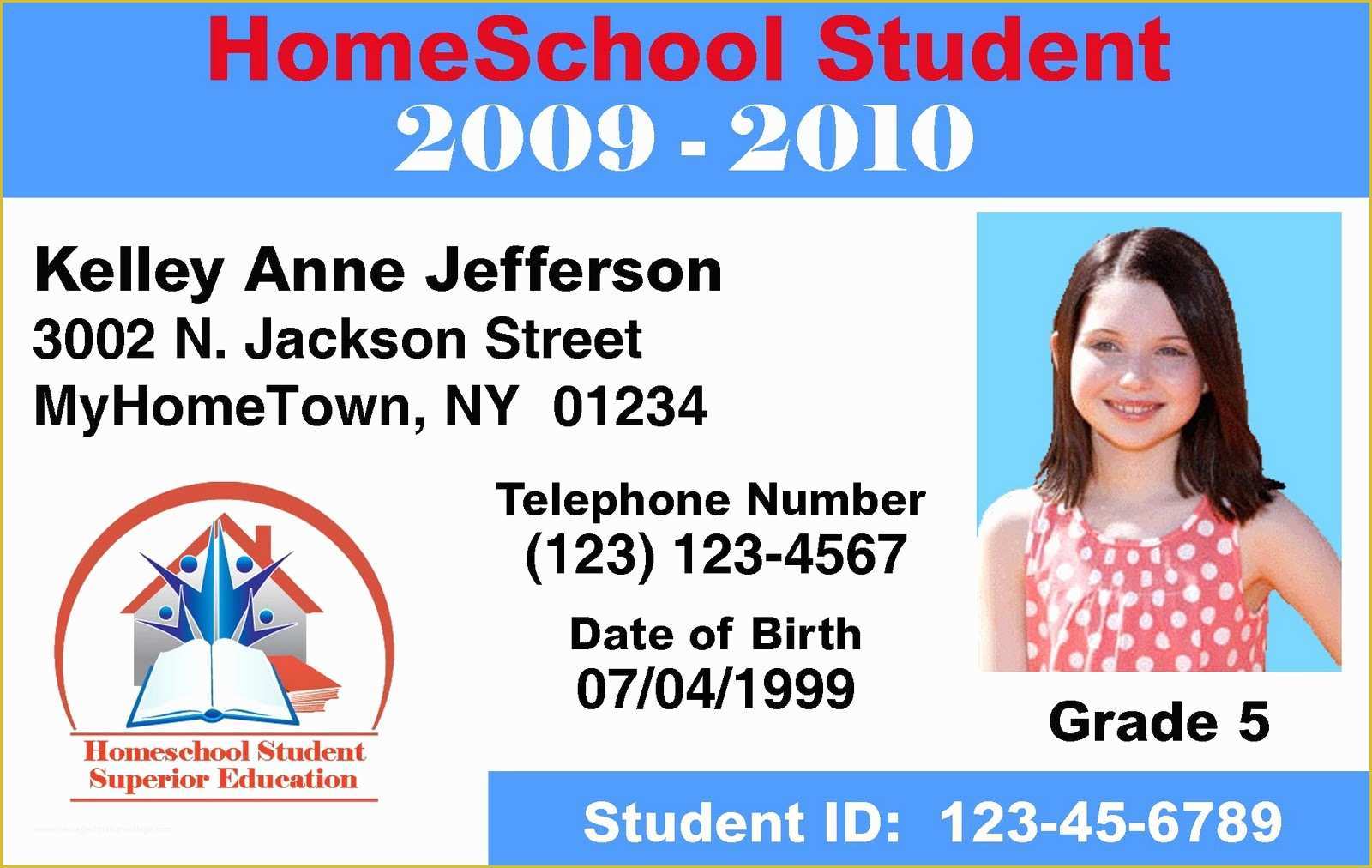 Teacher ID Card Template Free