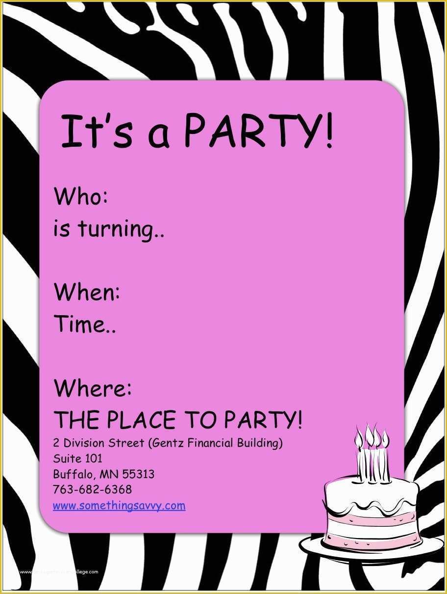 13th Birthday Invitation Templates Free Of 13th Birthday Invitations 