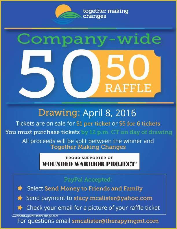 50 50 Raffle Flyer Template