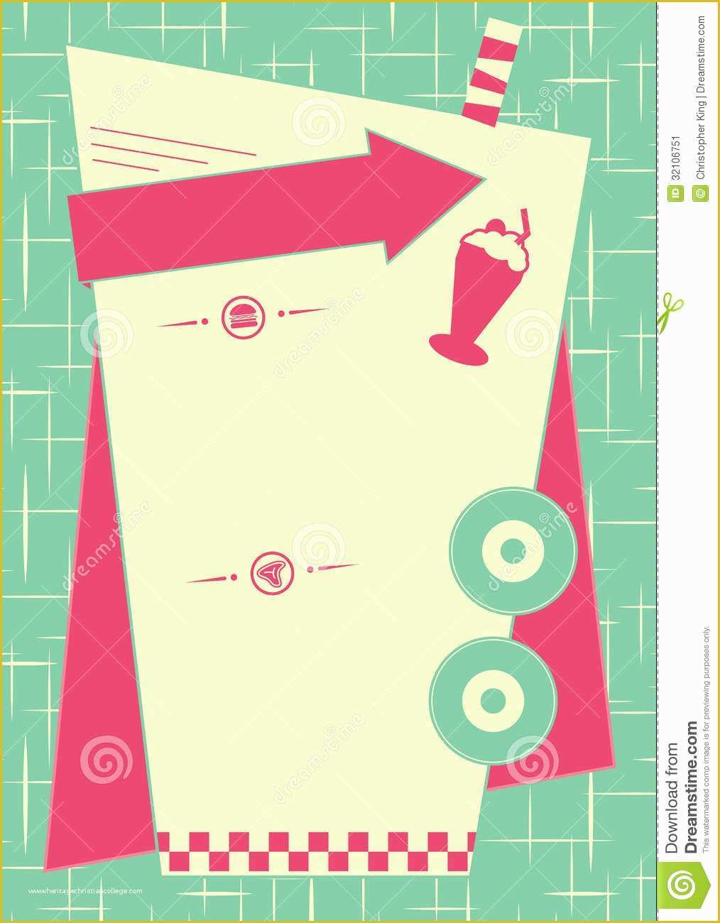 1950s Diner Sign Templates