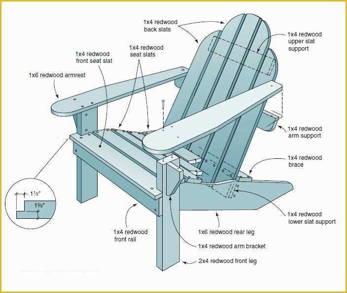 Adirondack Chair Template Free Of Adirondack Chair Templates 
