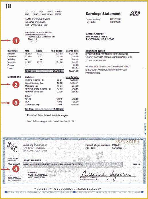 Adp Paycheck Stub Template Free Of 9 Adp Pay Stub Template Free 