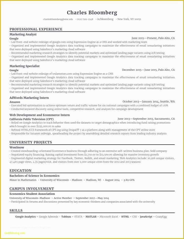 Ats Resume Template Free Download Of Ats Resume Template Download 