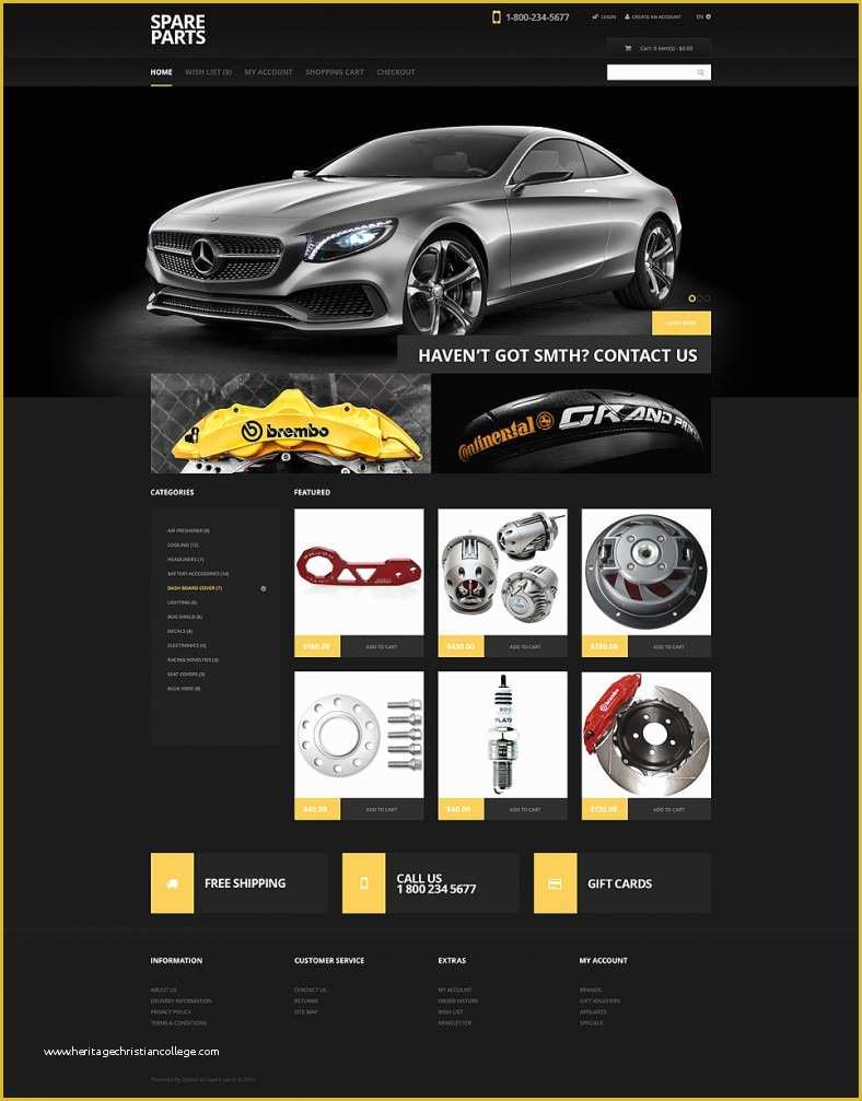 Auto Parts Website Template Free Of Auto Parts Os Merce Templates 