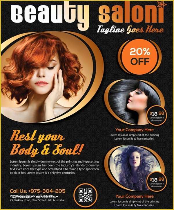 Beauty Salon Flyer Templates Free Download Of 25 Beauty Salon Flyer 
