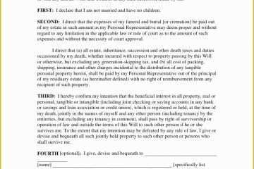 37 California Last Will and Testament Free Template ...
