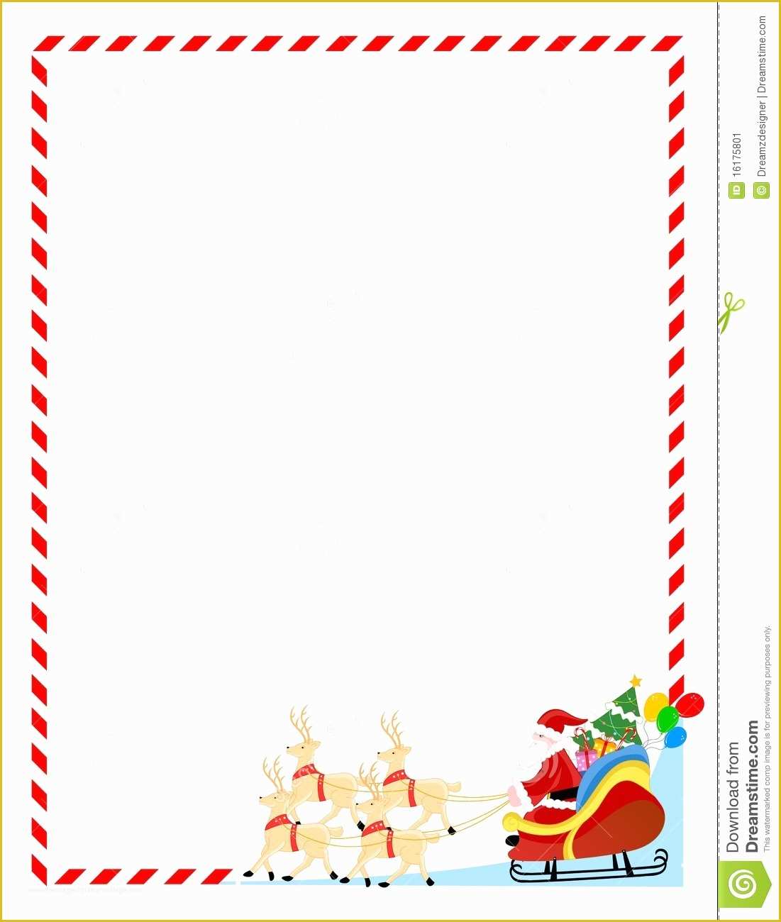 Christmas Letter Border Templates Free Of Christmas Border Template Stock Vector Image Of