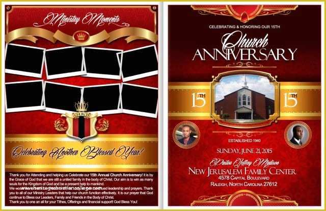 Church Anniversary Program Templates Free Of Powerful Church 