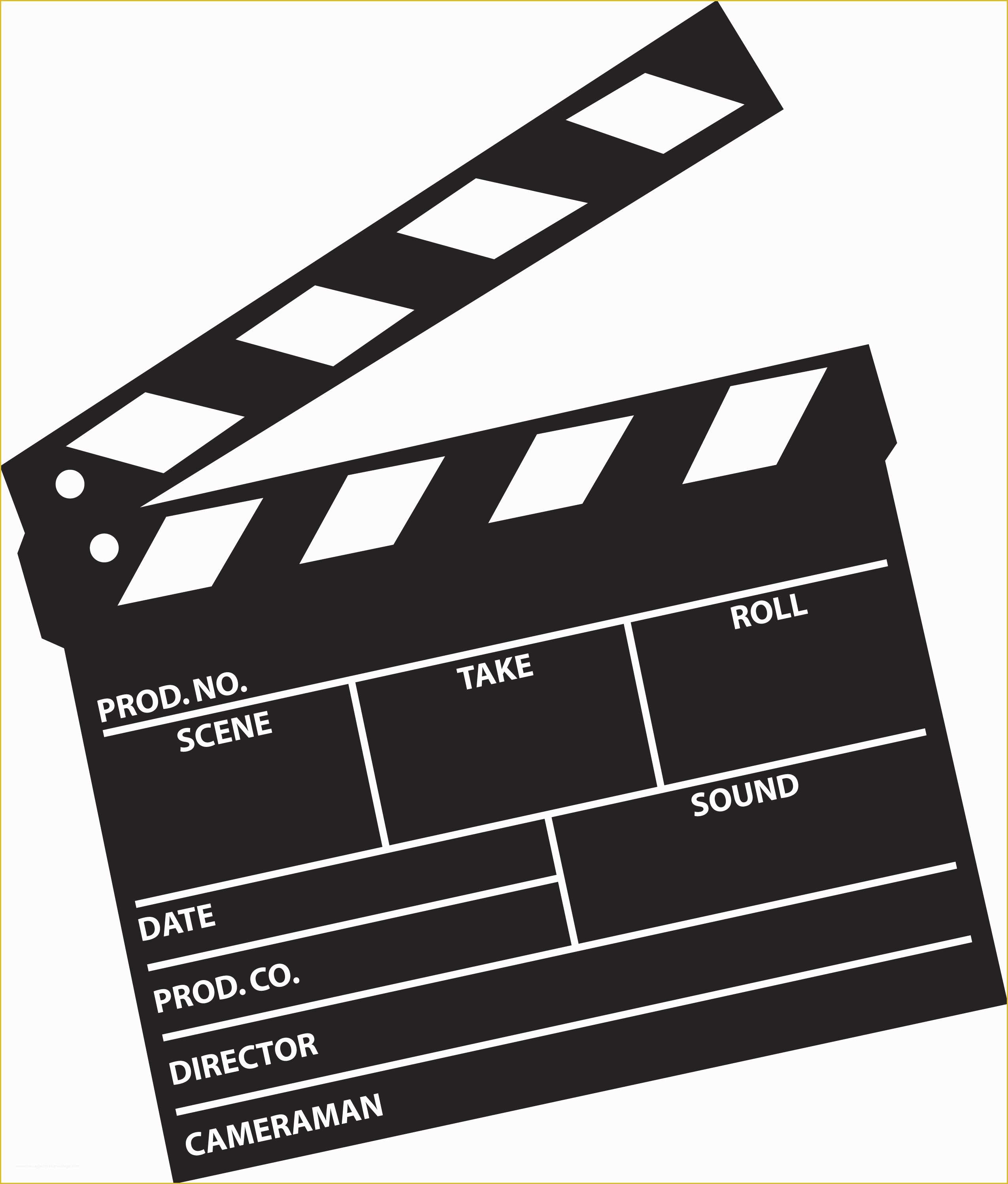 Clapper Board Template Free Of Clapboard Clipart Clipart Best 