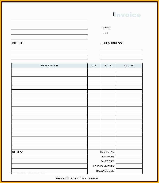 Construction Invoice Template Excel Free Of Contractor Invoice Template ... Construction Invoice Template Excel Free Of Contractor Invoice Template ...