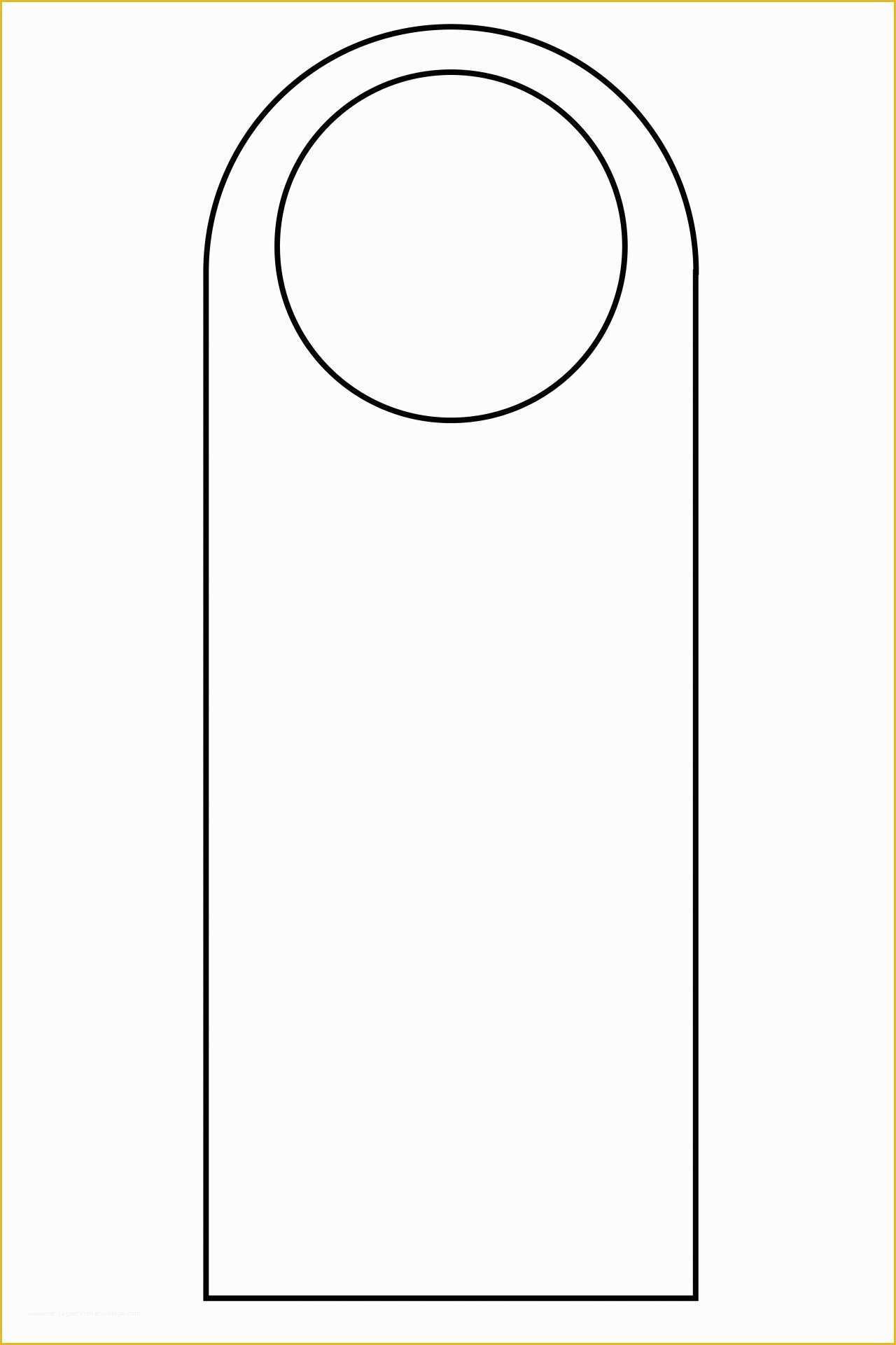 Printable Door Hanger Template