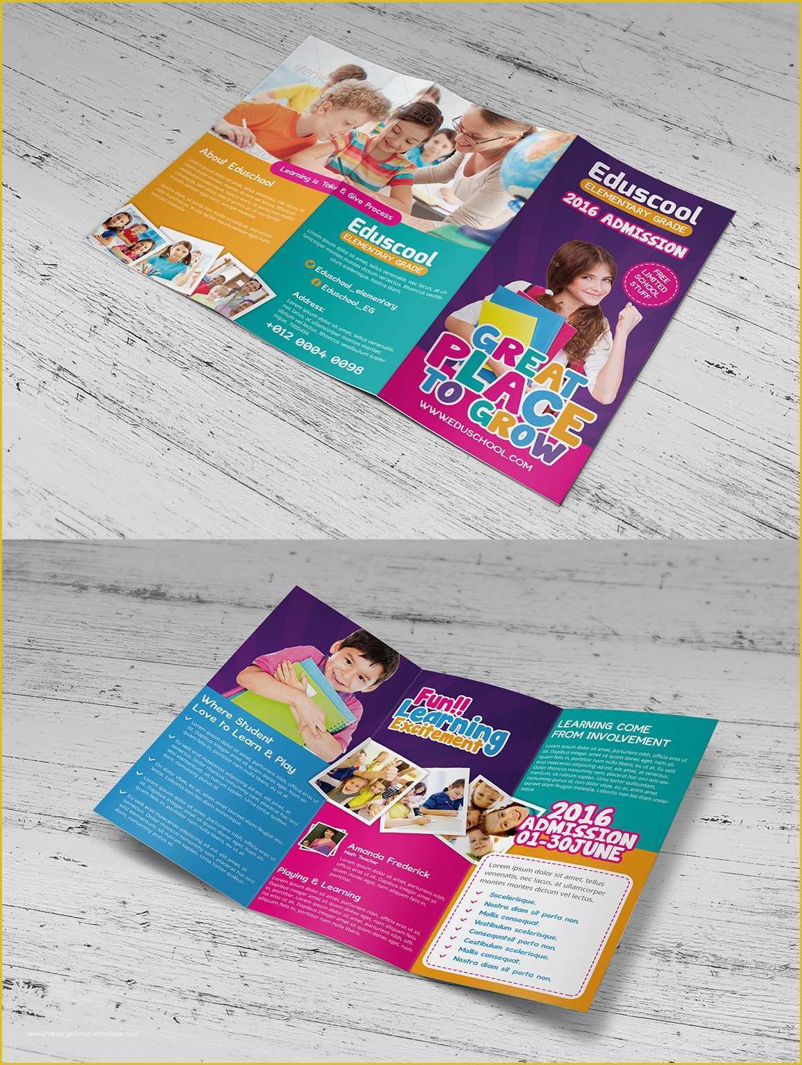 Elementary School Brochure Template Free Of Elementary School Education Trifold Brochure 