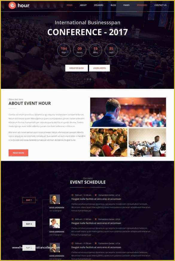 Event Website Template Free Of 33 Event Planning Website Themes 