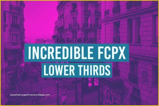 Final Cut Pro Lower Thirds Templates Free Of Branding Lower Third Tips 