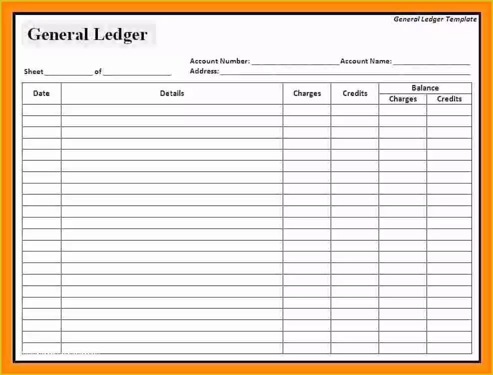 Free Accounting General Ledger Template Of 5 Excel Accounting Ledger ... Free Accounting General Ledger Template Of 5 Excel Accounting Ledger ...