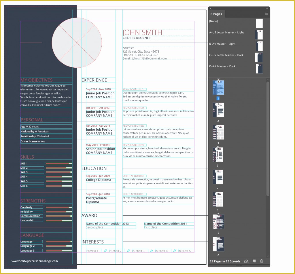Free Adobe Pdf Templates Of Resume Template 43 Adobe Indesign Resume 