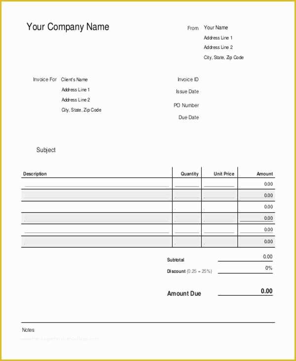 Free Bakery Invoice Template Word Of Bakery Invoice Templates 14 Free 
