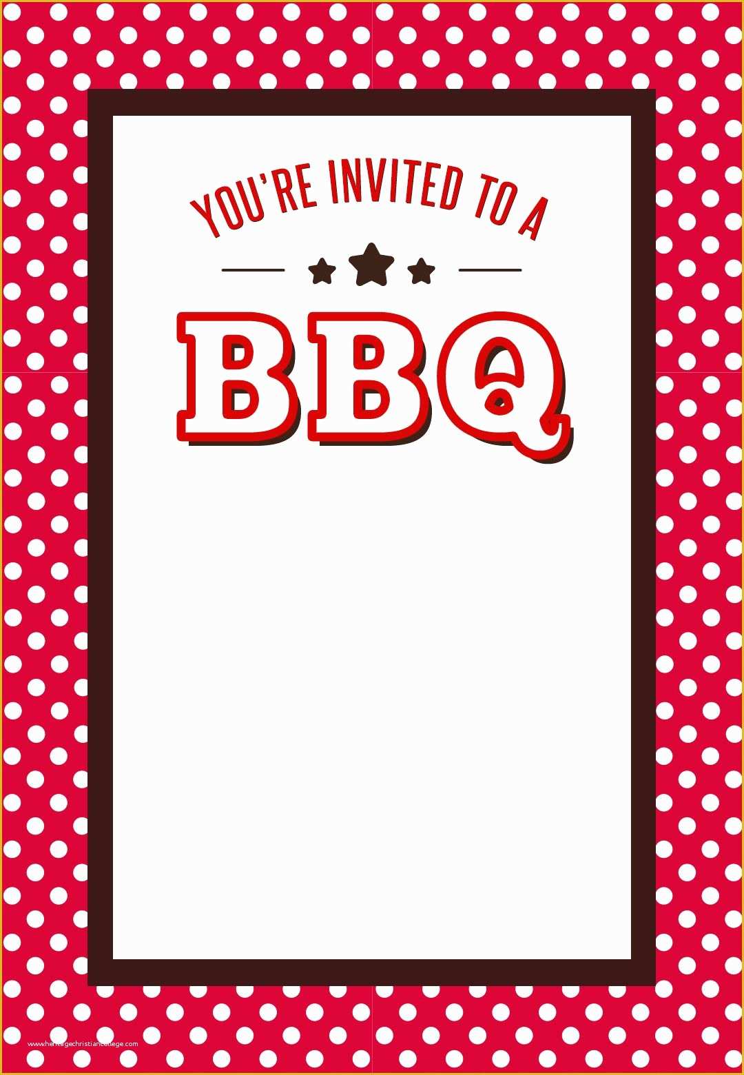 BBQ Sign Up Sheet Printable