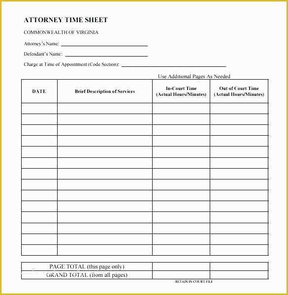Free Billable Hours Timesheet Template Of Paralegal Timesheet Template 